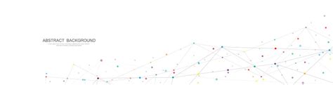 추상적인 다각형 배경과 점과 선을 연결하는 웹 사이트 헤더 또는 배너 디자인 글로벌 네트워크 연결 텍스트에 대한 신경질 배경과