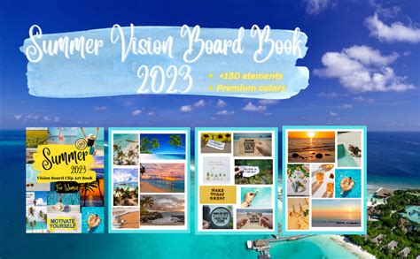 Summer Vision Board Clip Art Book For Women Pictures And Quotes Cut And Create Your