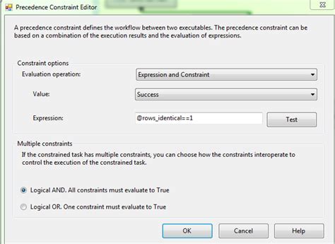 Variables Ssis Send Mail Task Not Triggered After Precedence Constraint Stack Overflow