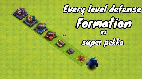 Every Level Defense Vs Super Pekka Youtube