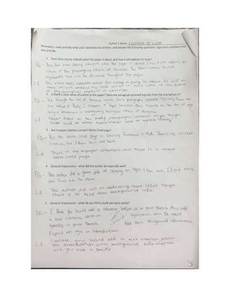Reviewers Read Carefully What Your Classmate Has Written And Answer The
