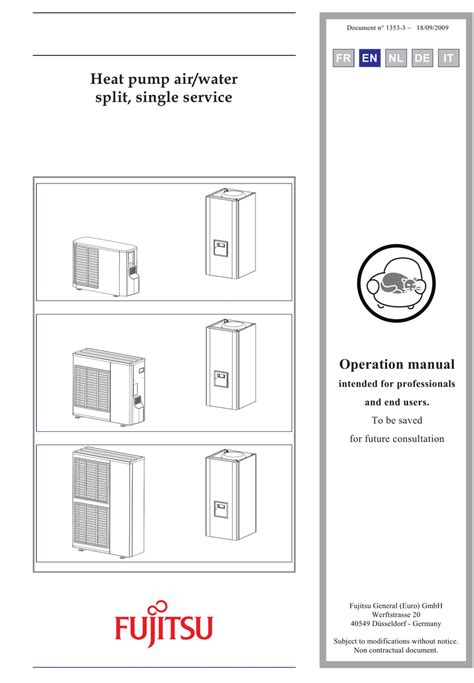 Fujitsu Heat Pump Split Single Service Operation Manual Pdf Download
