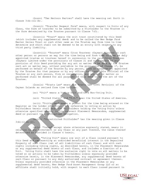 Declaration Of Trust Us Legal Forms