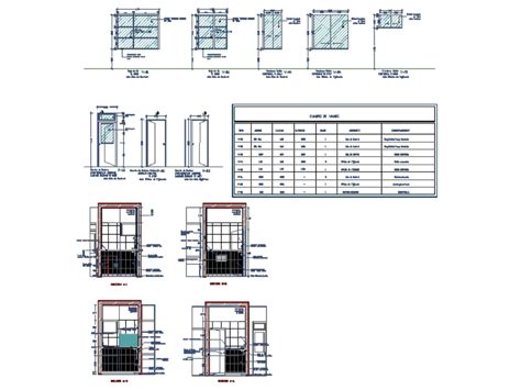Puertas Y Ventanas Detalles En Autocad Cad 54103 Kb Bibliocad