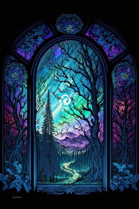 Уверенность помогает достигать вершины | Imagens fantásticas, Vitrais ...