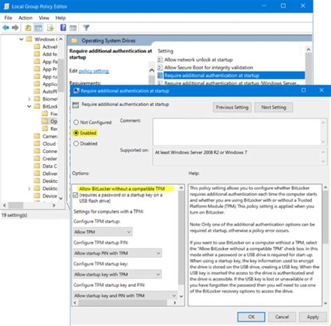 This Device Cant Use A Trusted Platform Module Bitlocker Error