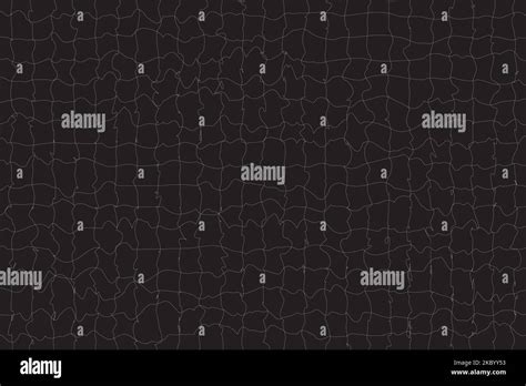 Abstract Deformed Mesh Isolated On Black Background Vector
