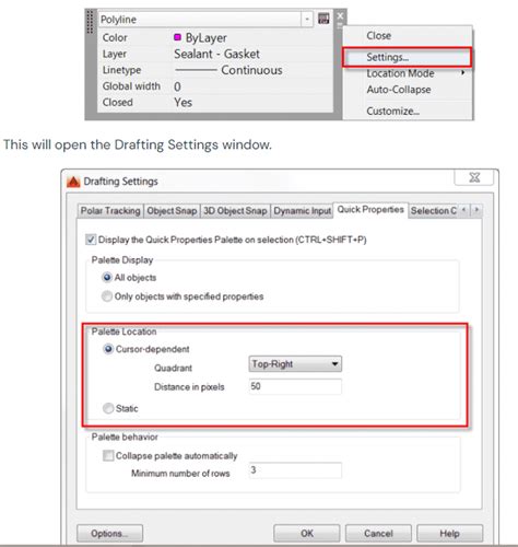 Solved Autocad 2016 Quick Properties Displays With Just One Click Autodesk Community