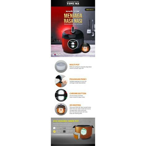 Jual Magic Com Yong Ma Smc 9013 2l Shopee Indonesia
