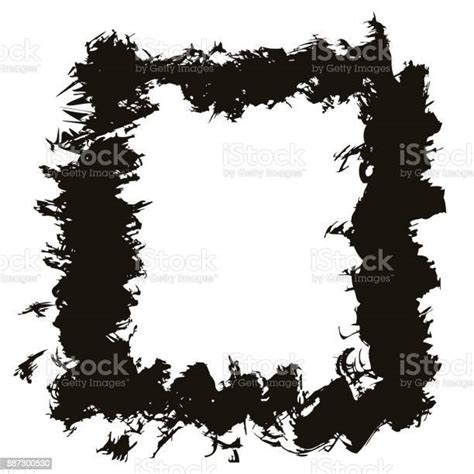 디자인에 대 한 장식 프레임입니다 배경에 대 한 벡터 그래픽 그런 지 요소입니다 격리 된 플랫 Ilustration 텍스트에 대 한 텍스처입니다 브러쉬 배너 테두리 브러시