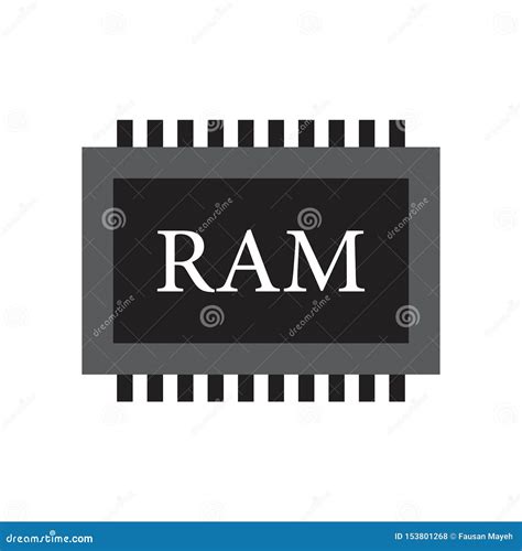 Memory Icon Vector RAM Icon Vector Isolated On White Background