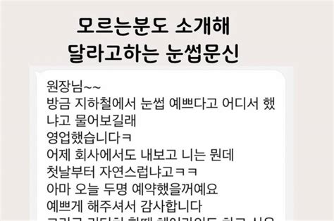 [잡담] 눈썹문신 홍보 후기 카톡도 주작하나 인스티즈 Instiz 일상 카테고리