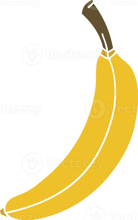 mano dibujado peculiar dibujos animados plátano 40074125 PNG