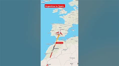Argentina Vs Spain Argentina To Spain Map Video Youtube
