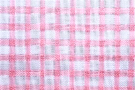 Pink Gingham Cloth Fabric From David And Shirley Background Gingham