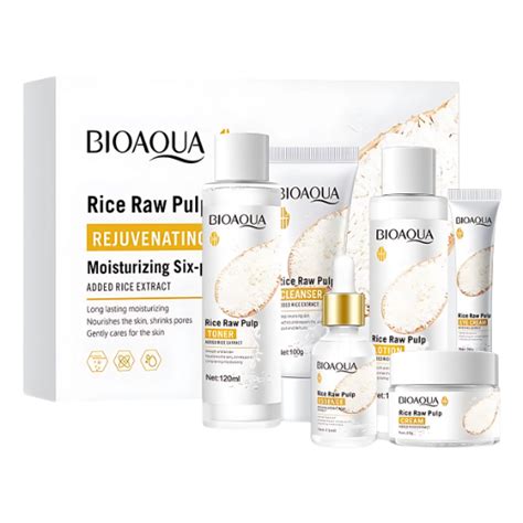 All In One Rice Raw Pulp Skin Care Products Set Glamixie