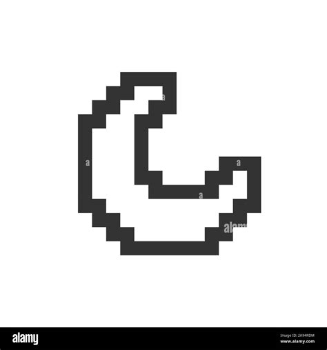Night Mode Pixelated Ui Icon Stock Vector Image And Art Alamy