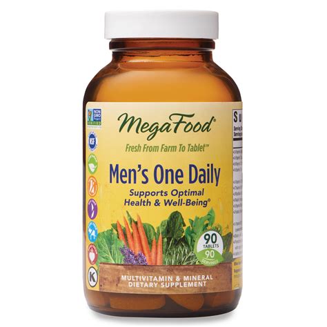 MegaFood - Men's One Daily - Daily Multivitamin and Mineral Dietary ...