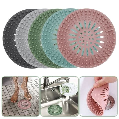 Shower Hair Catcher Bathtub Drain Cover Square Hair Stopper Bathroom