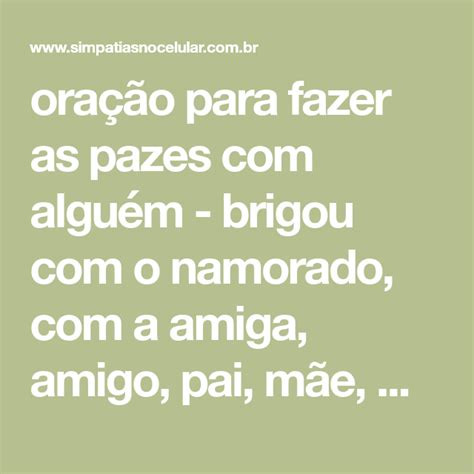 oração para fazer as pazes alguém brigou o namorado a