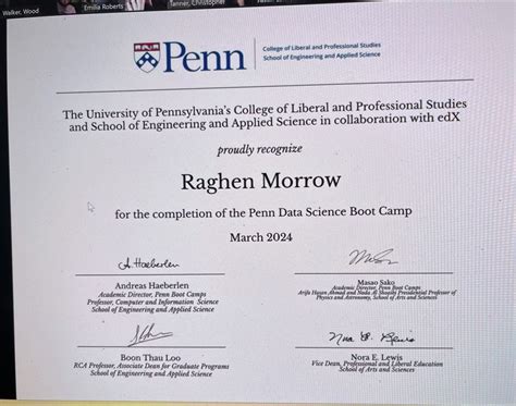 Raghen Morrow On Linkedin Officially A Upenn Data Science Grad Thank
