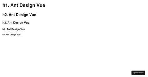 title component ant design vue 4 0 6 codesandbox