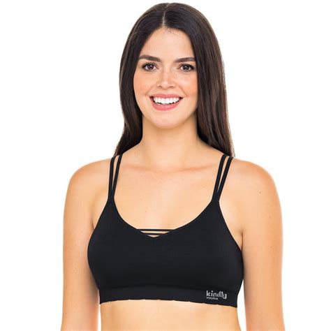 Kindly Yours Womens Sustainable Seamless V Neck Bralette