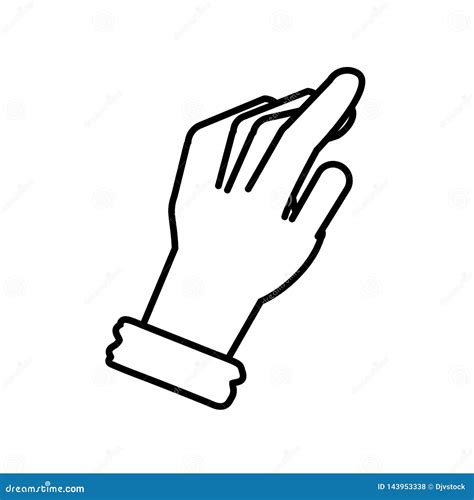 Hand Pointing With Index Finger Stock Illustration Illustration Of