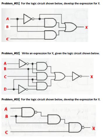 Solved Problem For The Logic Circuit Shown Below Chegg