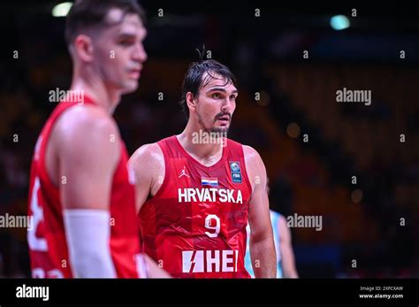 9 Dario Saric Of Croatia Is Playing During The Fiba Olympic Qualifying