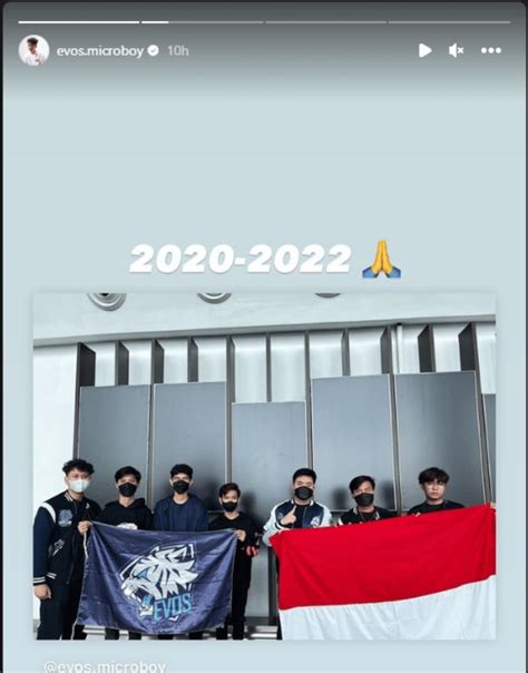 Postingan Instagram Microboy Isyarat Pisah Dari Evos Reborn