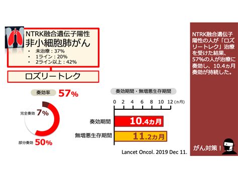 【ntrk陽性肺がん】ロズリートレク 日本がん対策図鑑