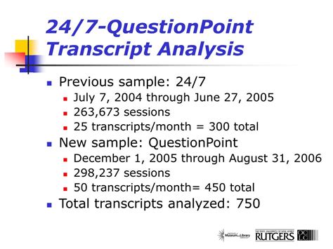 Ppt Reflections Of Reference Practice Analyzing Virtual Reference Transcripts Powerpoint