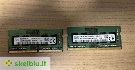 Sk Hynix 16gb 2x8gb 3200mhz Ddr4 Ram Laptopui Skelbiult