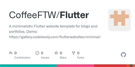 GitHub CoffeeFTW Flutter A Minimalistic Flutter Website Template For Blogs And Portfolios