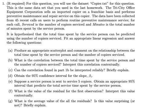 Solved Please Help Me Answer This Using R Chegg