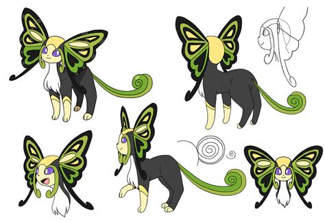 New Eeveelution Bug Type Fan Made Concept By Kiiro Nee San On