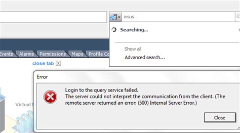 Techies Sphere Login To The Query Service Failed VMware VSphere