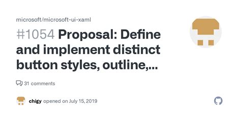 Proposal Define And Implement Distinct Button Styles Outline Fill And Ghost · Issue 1054