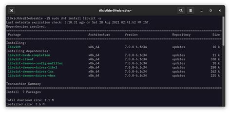 Installing Libvirt And Virt Install On Fedora Linux — Fedora Developer