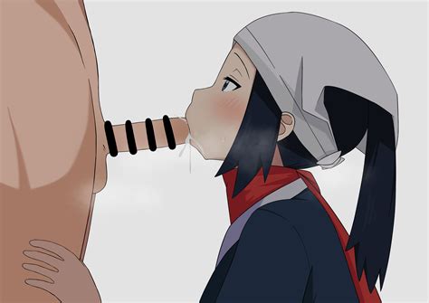 Rule 34 1girls Akari Pokemon Black Hair Blowjob Blowjob Face Cum