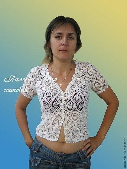 Блузка Изящная Вязаная крючком одежда Связаные крючком платья Блузки