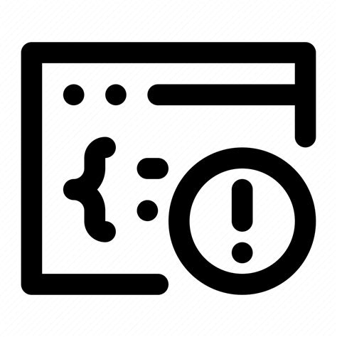 Attention Warning Caution Code Testing Quality Check Icon