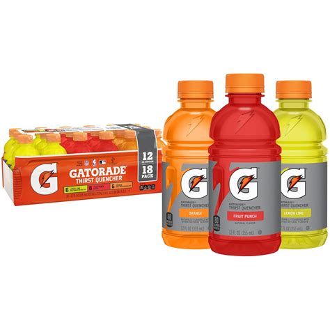 Gatorade Thirst Quencher Sports Drink Variety Pack 12 Fl Oz Pack Of 18