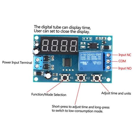 Precision Timing Control Multifunction Delay Time Module For Relay