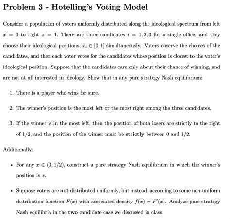[solved] consider a population of voters uniformly distri