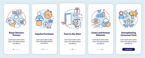 Premium Vector Impactful Marketing Tactics Onboarding Mobile App Screen