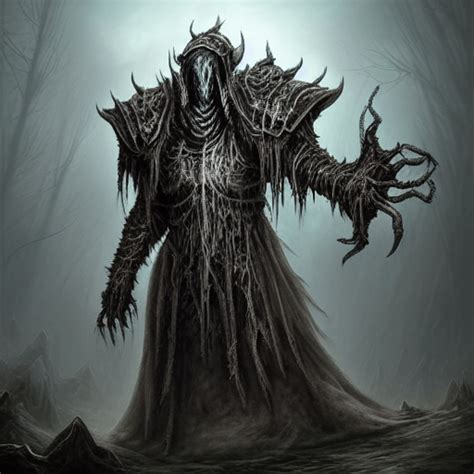 Hyper Realistic Decomposed Cavernous Bog Spider Lich King In Ghost