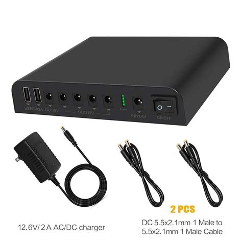 36W 18W Mini DC UPS 12000mAh Lithium Battery DC UPS With Intelligent Circuit Design UPS And