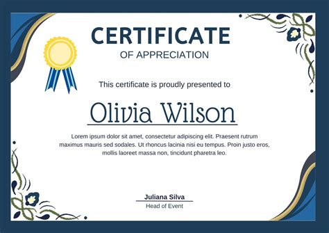 Internship Certificate Internship Certificate Template 6 Free